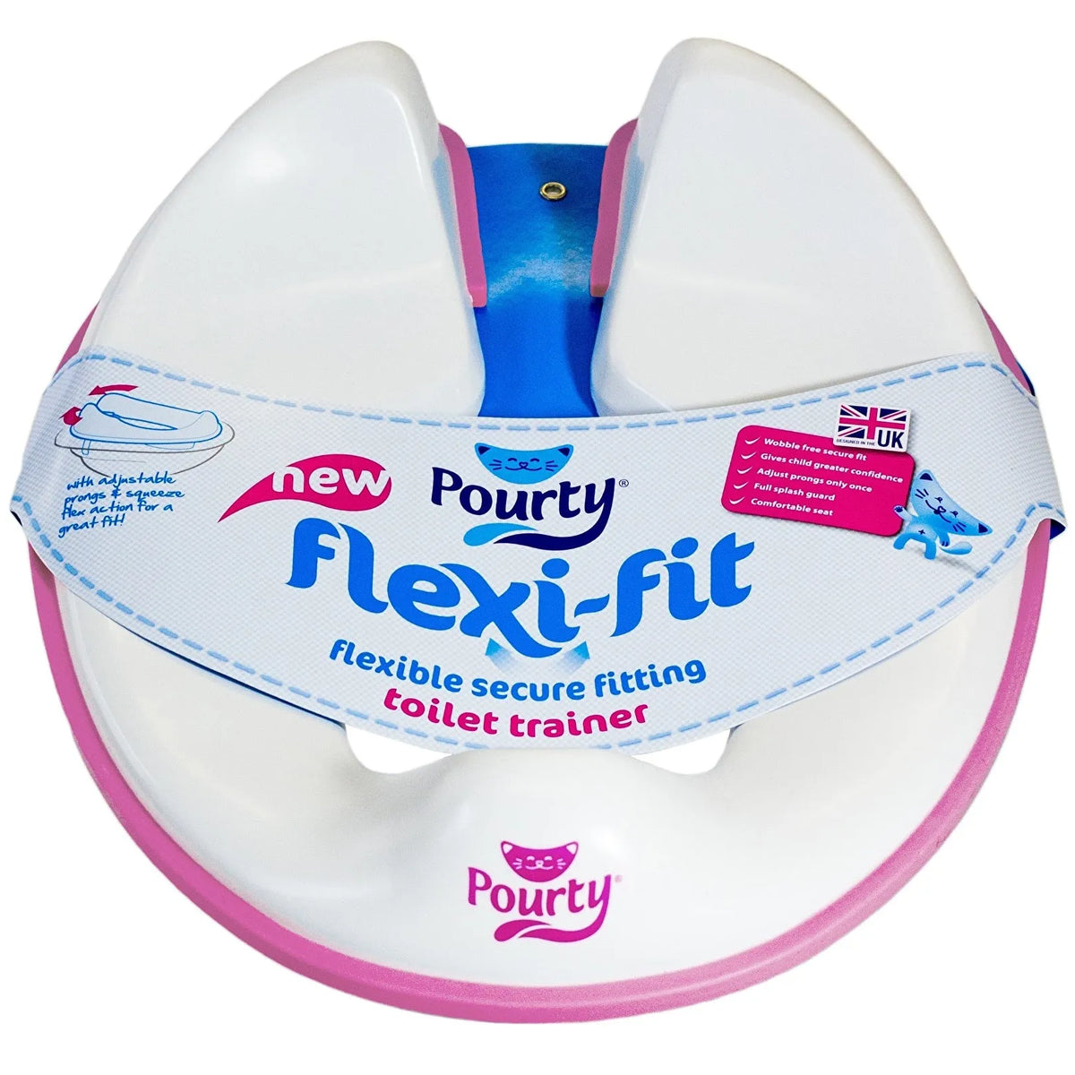 Pourty Flexi-Fit Toilet Trainer - Pink – ebebek