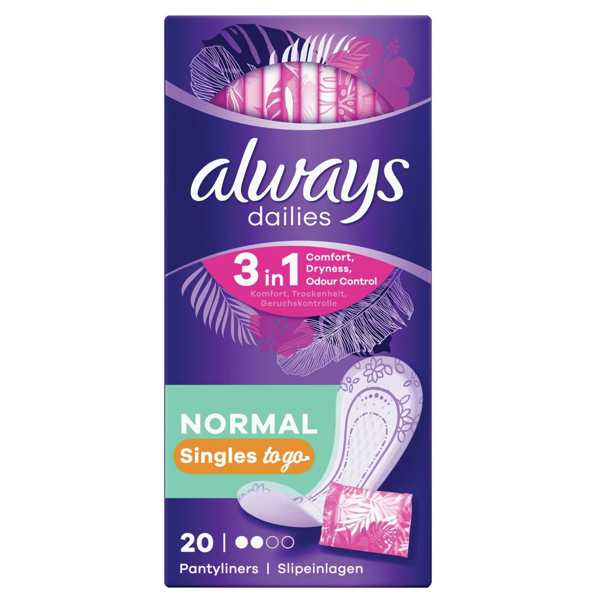 Always Daily Liners | Normal Pantyliners - 20 Pieces | ebebek